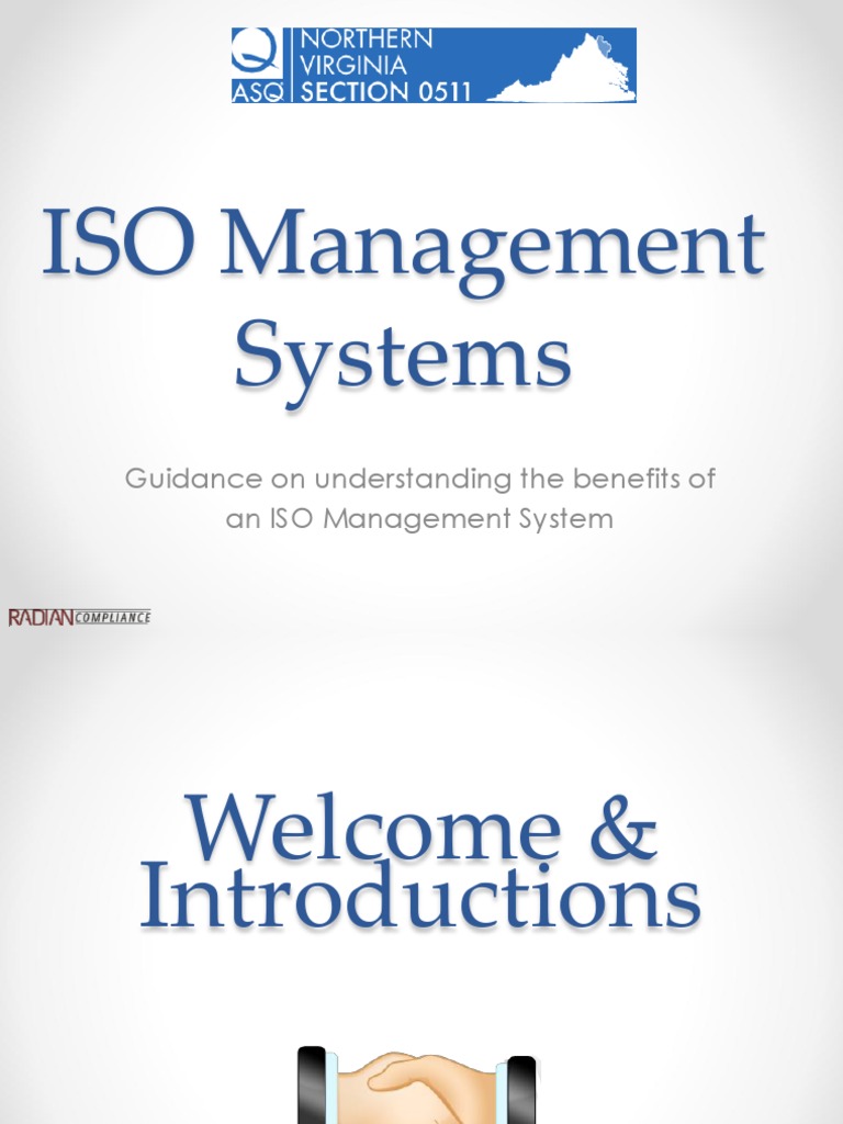 ISO Management Systems: Guidance On Understanding The Benefits of An ...