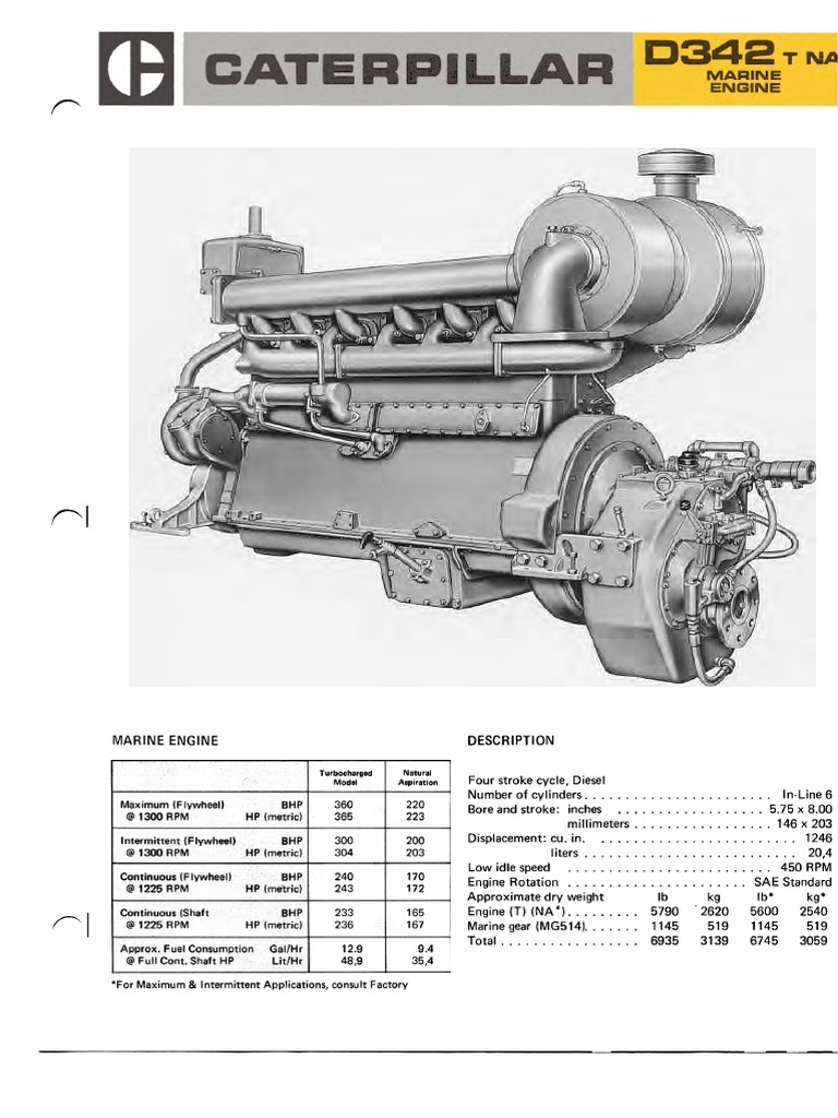Cat d342 Propulsion | PDF