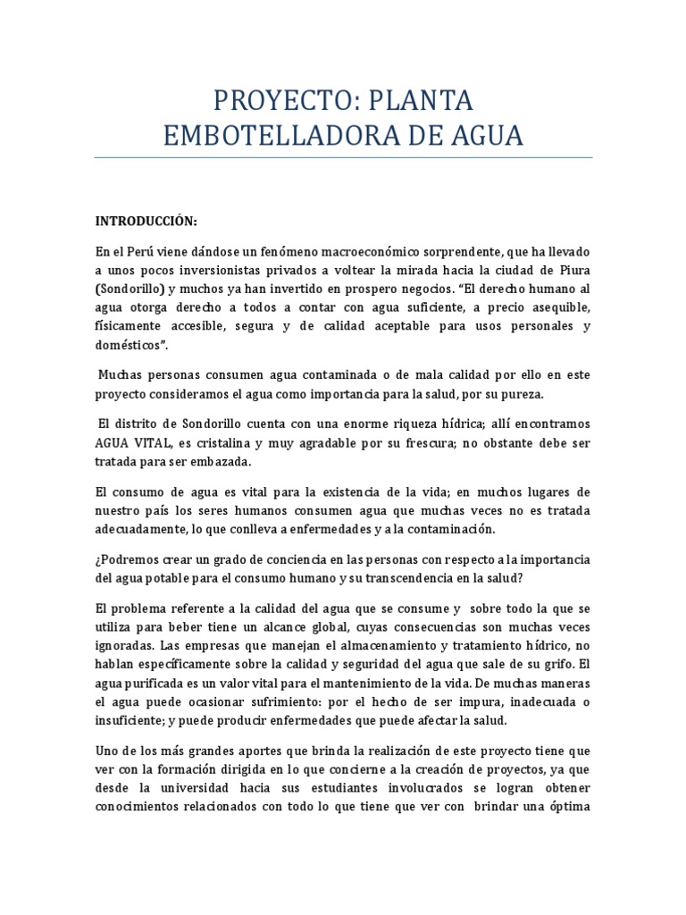Proyecto Agua | PDF | Residuos | Contaminación