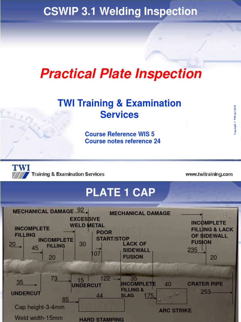 24a. Practical Plate Inspection | PDF | Welding | Construction
