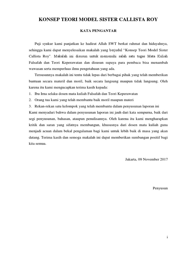 Falsafah Teori Roy | PDF