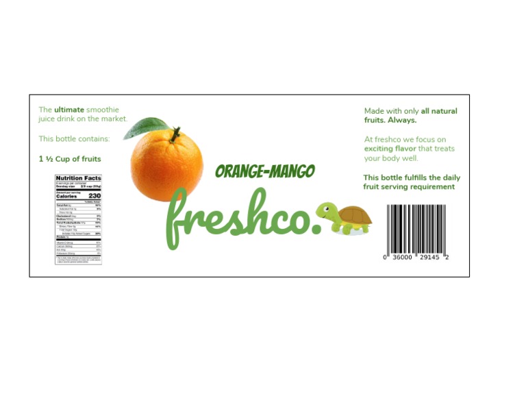 Freshco.: Orange-Mango | PDF