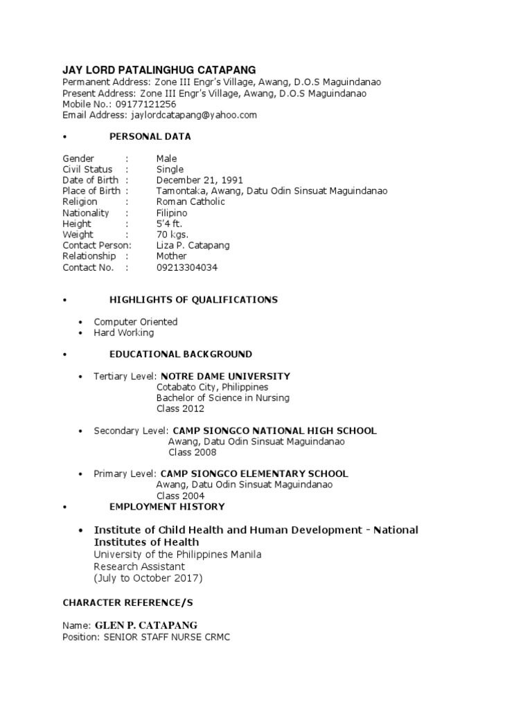 Nursing Graduate Profile | PDF