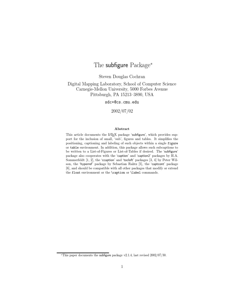 Subfigure PDF | PDF | Typefaces | Encodings