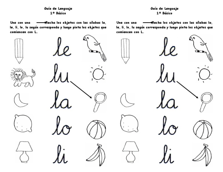 Identificar Sonido Inicial y Unir | PDF