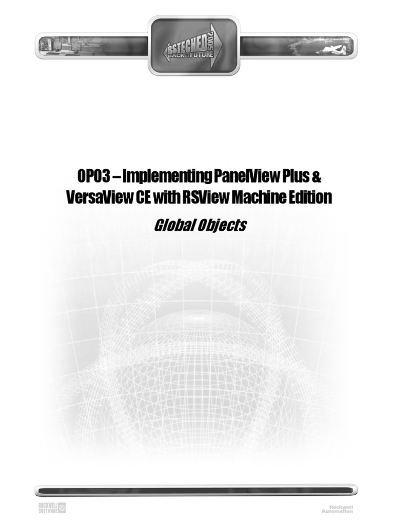 Op03 - Implementing Panelview Plus & Versaview Ce With Rsview Machine ...