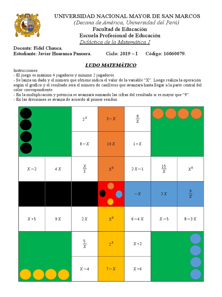 Ludo Matemático | PDF