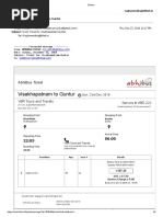 Bus Ticket Format in Word | PDF