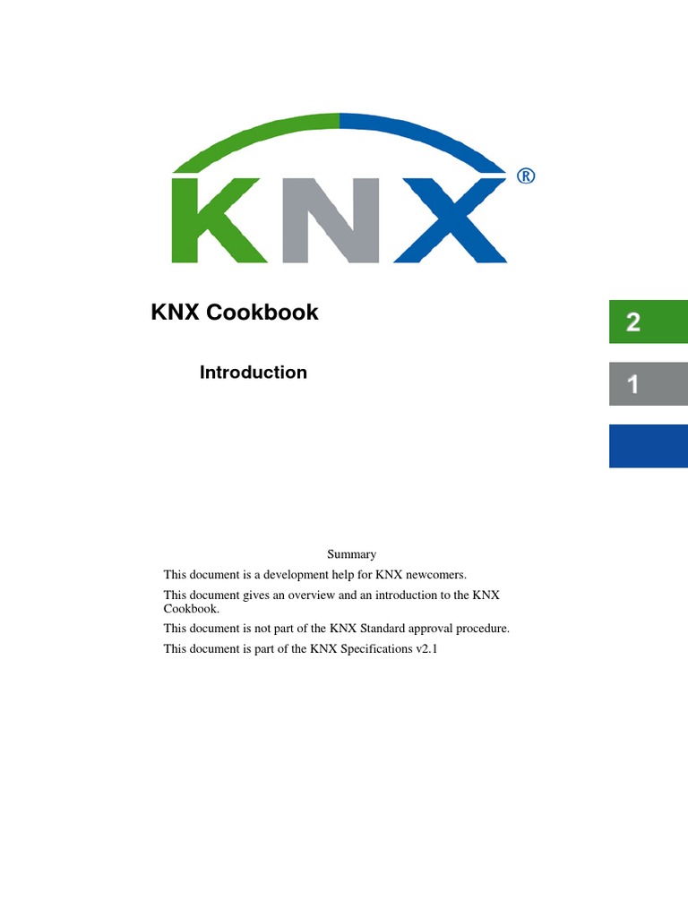 KNX - 02 - 01 Cookbook Introduction v01.00.01 | PDF | Information Technology | Information ...
