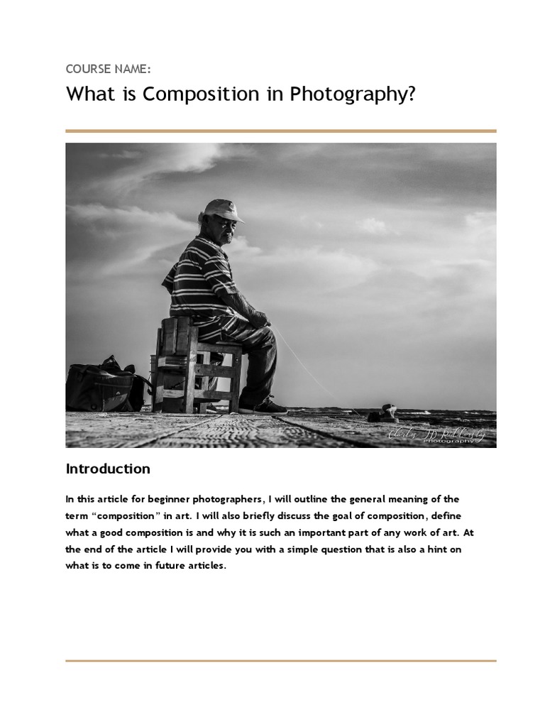 Composition in Photography | PDF | Composition (Visual Arts) | Vision
