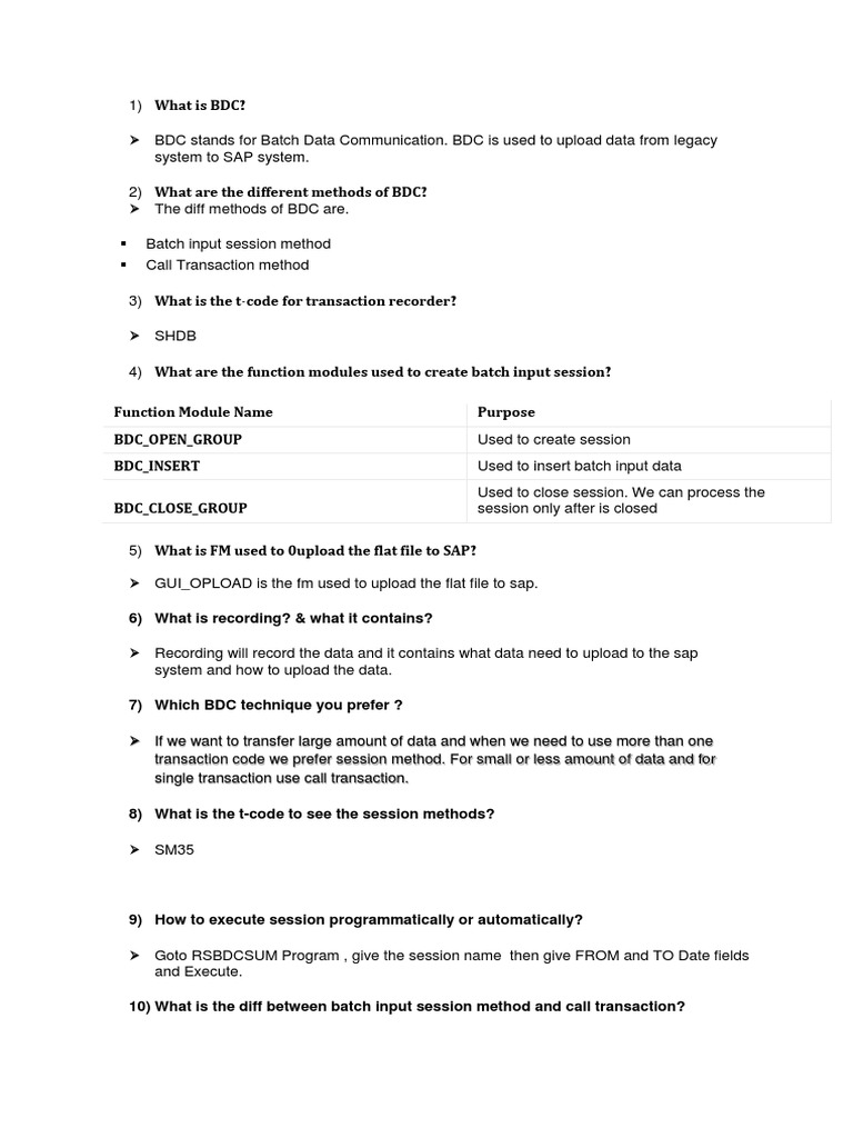 BDC Questions and Answers | PDF | Database Transaction | Data Management