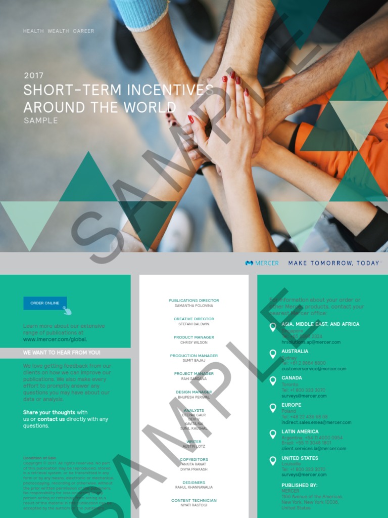 Short-Term Incentives Around The World: Sample | PDF | Incentive ...