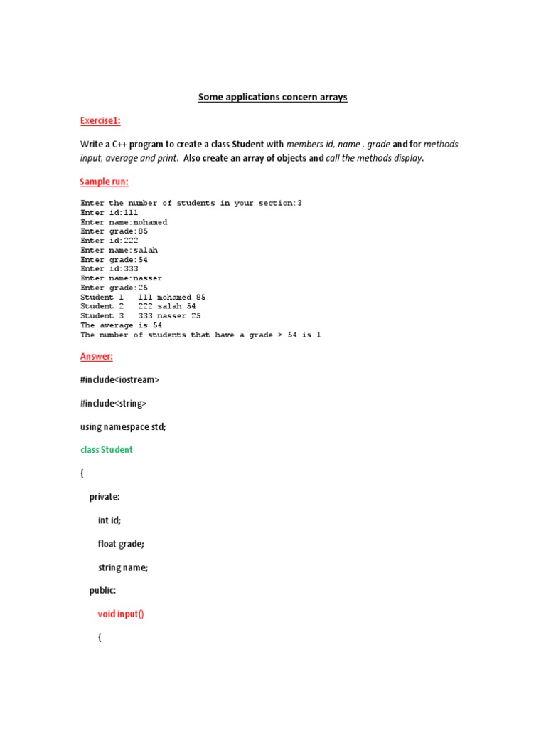 Applications Com Ncern Arrays Pdf Array Data Structure Subroutine 4366