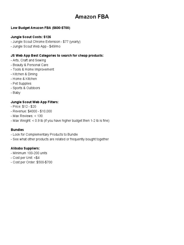 Amazon FBA PDF | PDF