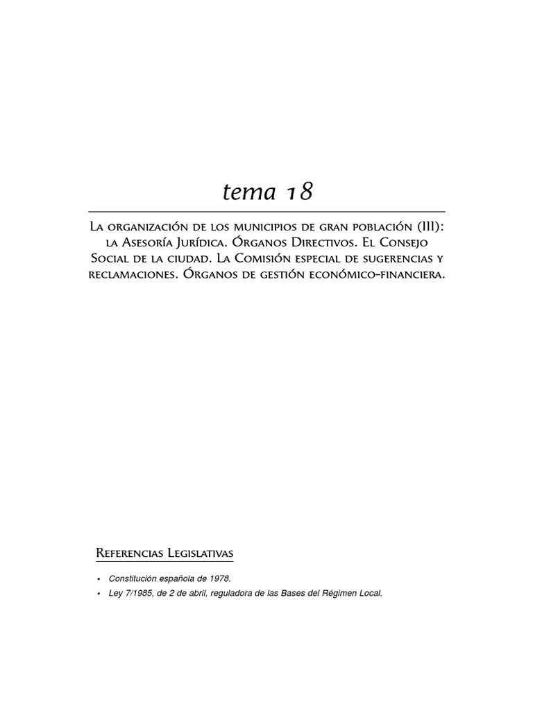 (Temario Oposiciones) Auxiliar Administrativo - Adams Tema18 PDF | PDF | Gobierno local ...
