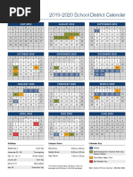 Chicago Public Schools 2019-2010 Calendar | PDF | Behavior Modification ...