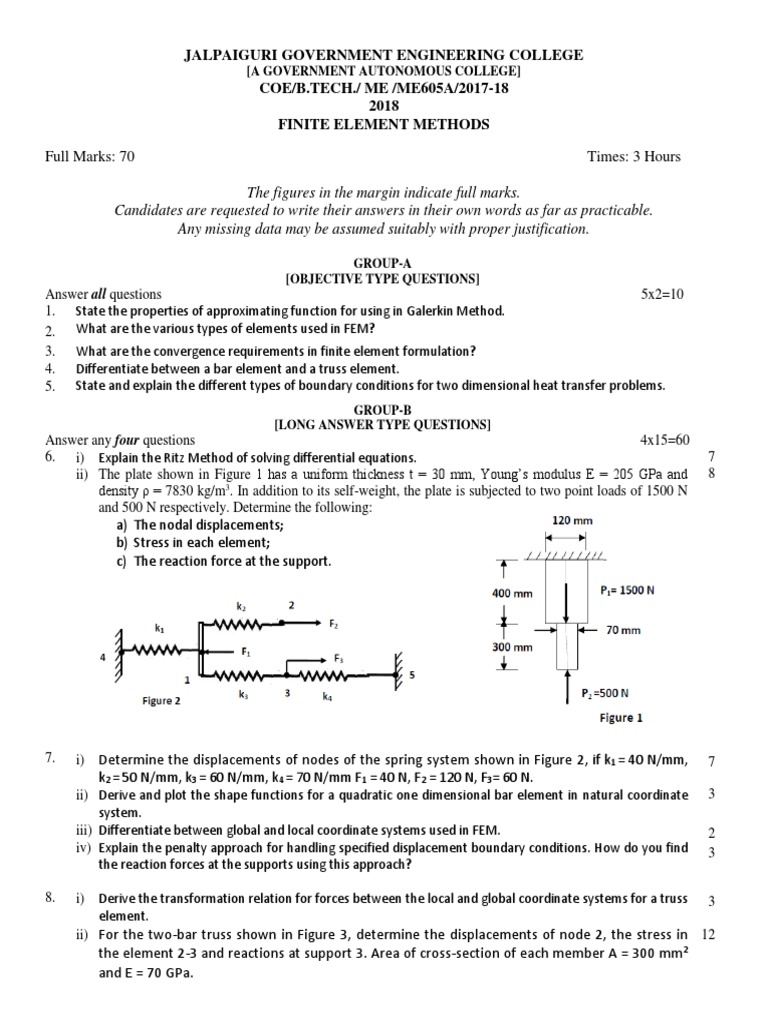 Jalpaiguri Government Engineering College COE/B.TECH./ ME /ME605A/2017 ...