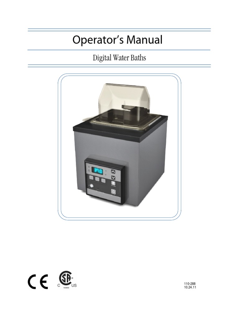 Baño María Polyscience | PDF | Ac Power Plugs And Sockets | Waste ...