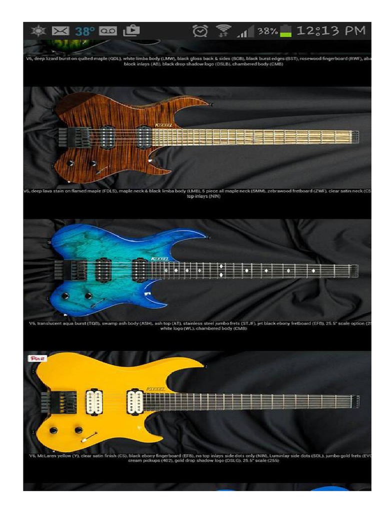 Kiesel Guitar V6 2017 | PDF
