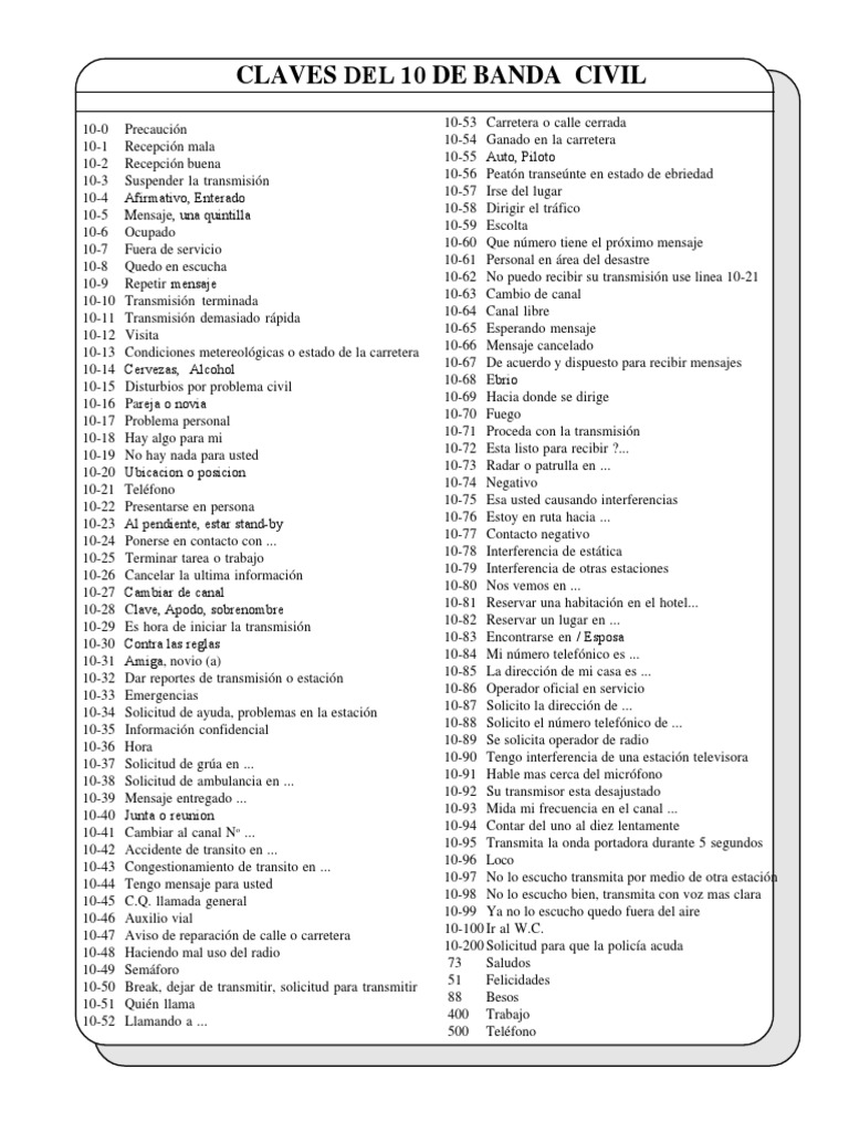 Claves Del 10 | PDF | Radiodifusión | Ingenieria Eléctrica