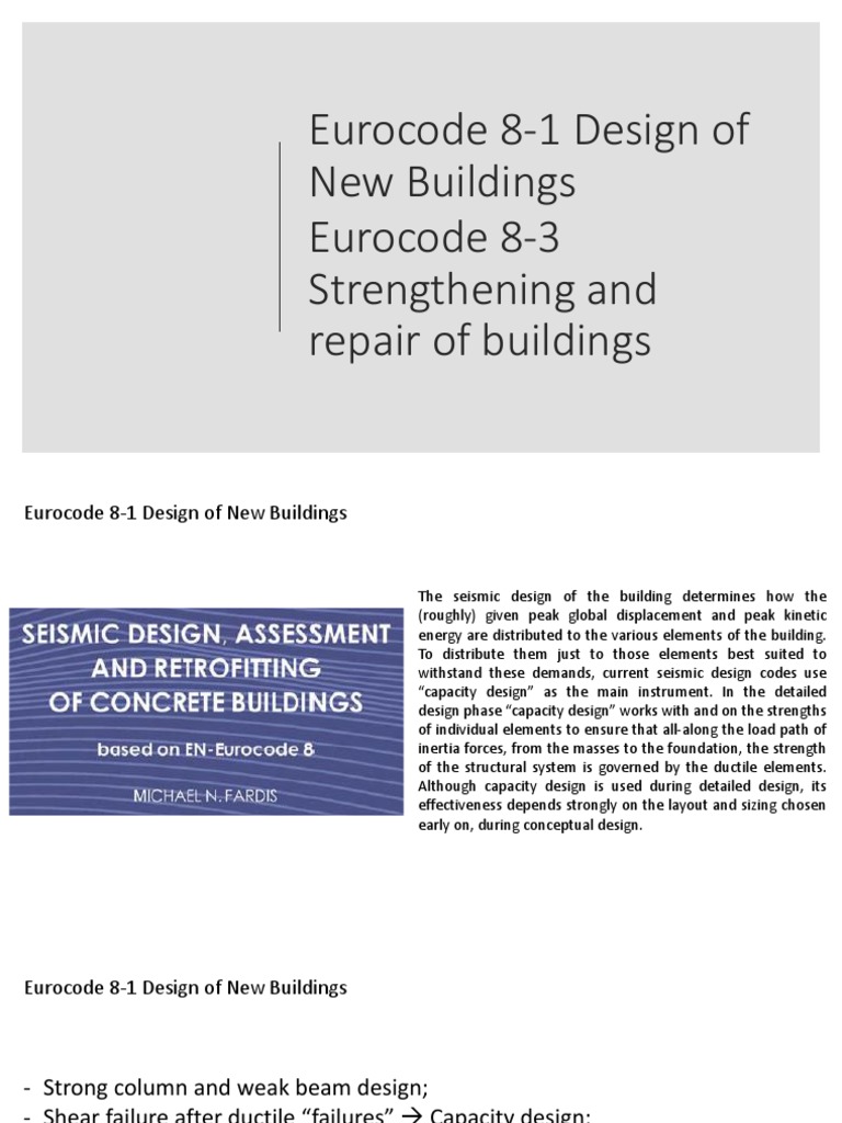 Eurocode 8-1-3 | PDF | Beam (Structure) | Bending