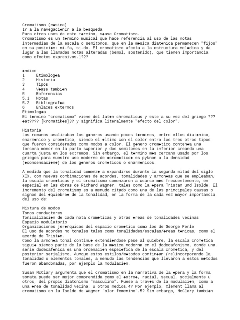 Cromatismo | PDF | Tecnicas musicales | Armonía