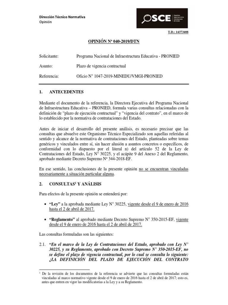 Opinion 041-19 Osce | PDF | Regulación | Estado (política)