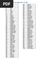 Counting Chart 1-100 in English | PDF