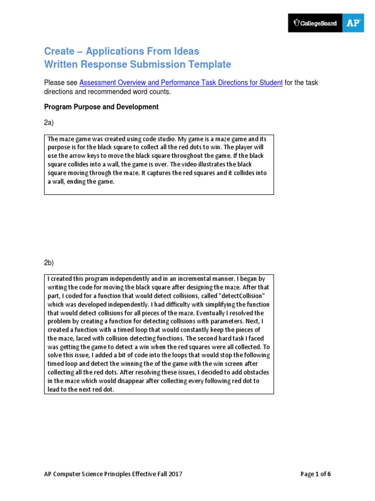 Create Response | PDF | Maze | Object (Computer Science)
