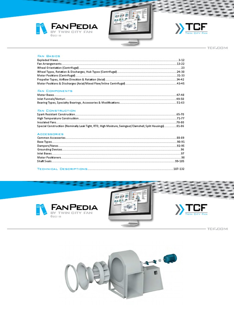 FanPedia The Fan Blower Encyclopedia by Twin City Fan | PDF | Belt ...