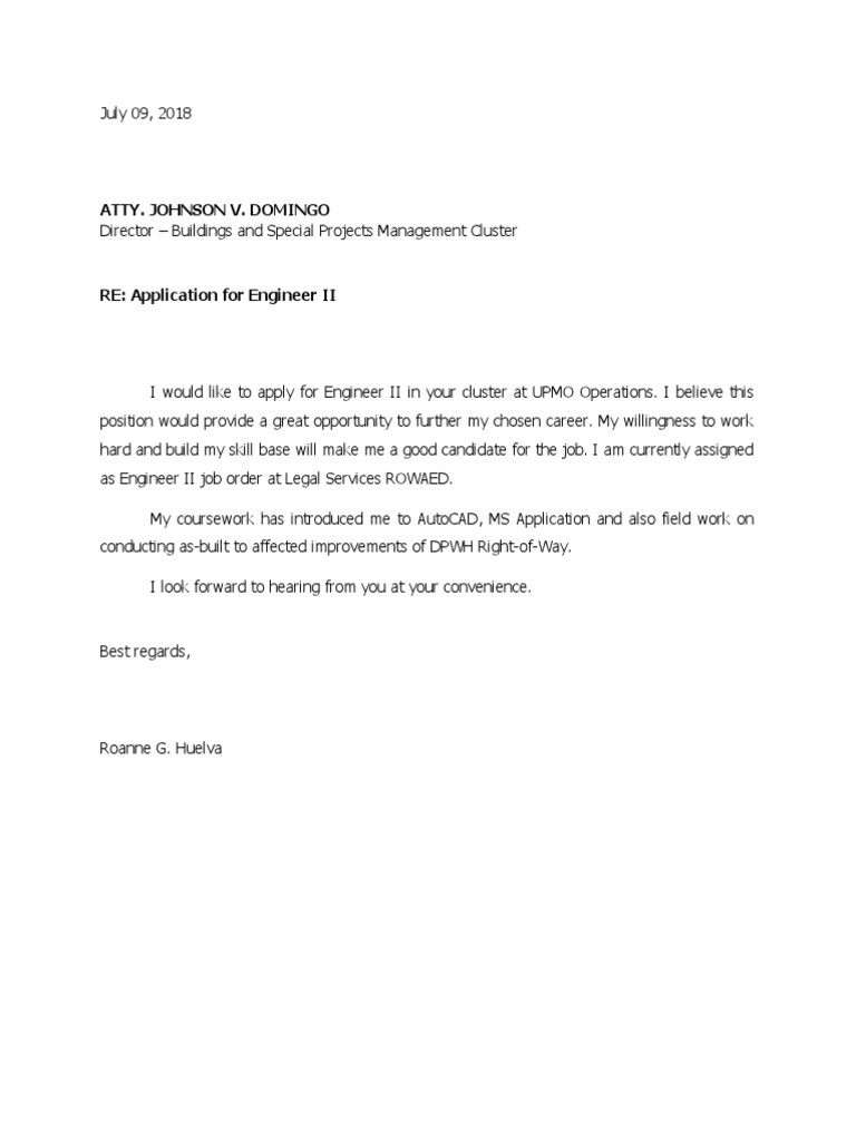 Cover Letter | PDF
