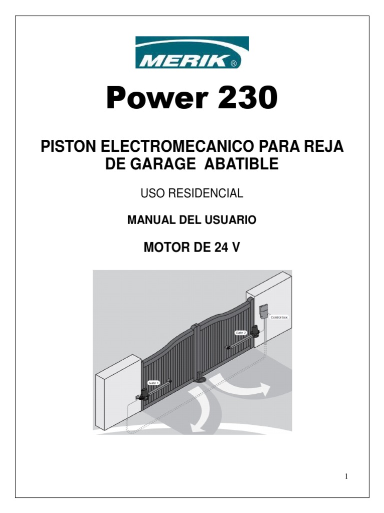 Manual del Merik Power 230 Electromecánico | PDF | Tornillo | Placa de ...