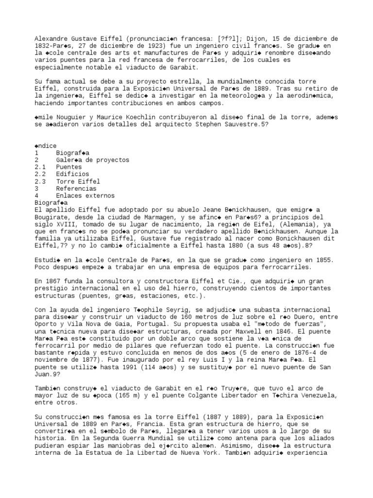 Gustave Eiffel | PDF | Ingeniero civil | Ingeniería estructural
