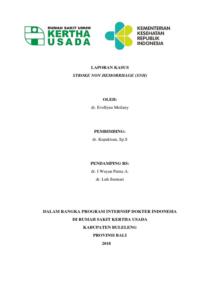 Cover Laporan Kasus SNH Mei | PDF