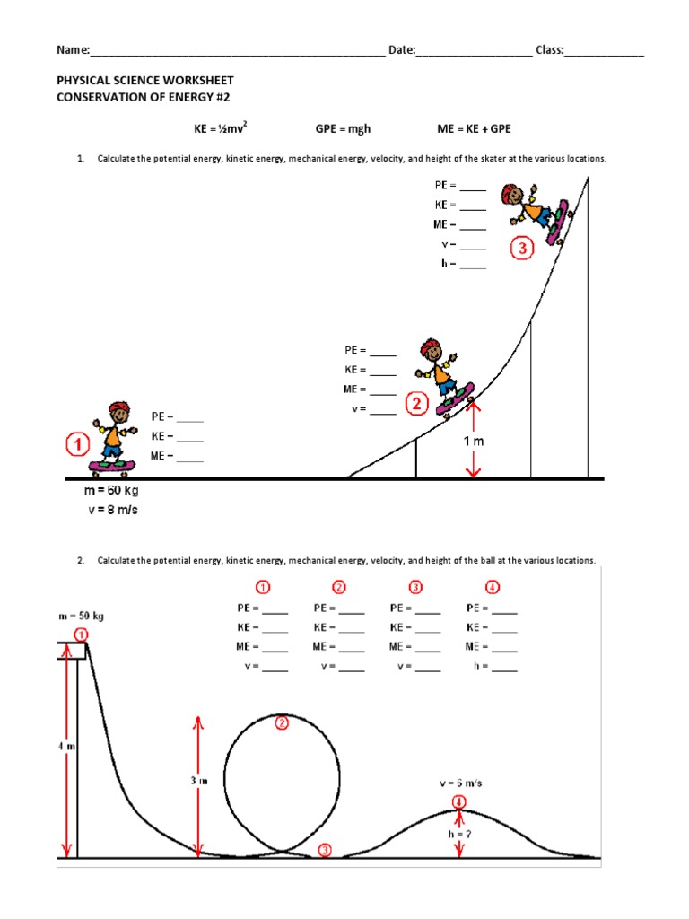 Conservation of Energy | PDF | Kinetic Energy | Potential Energy