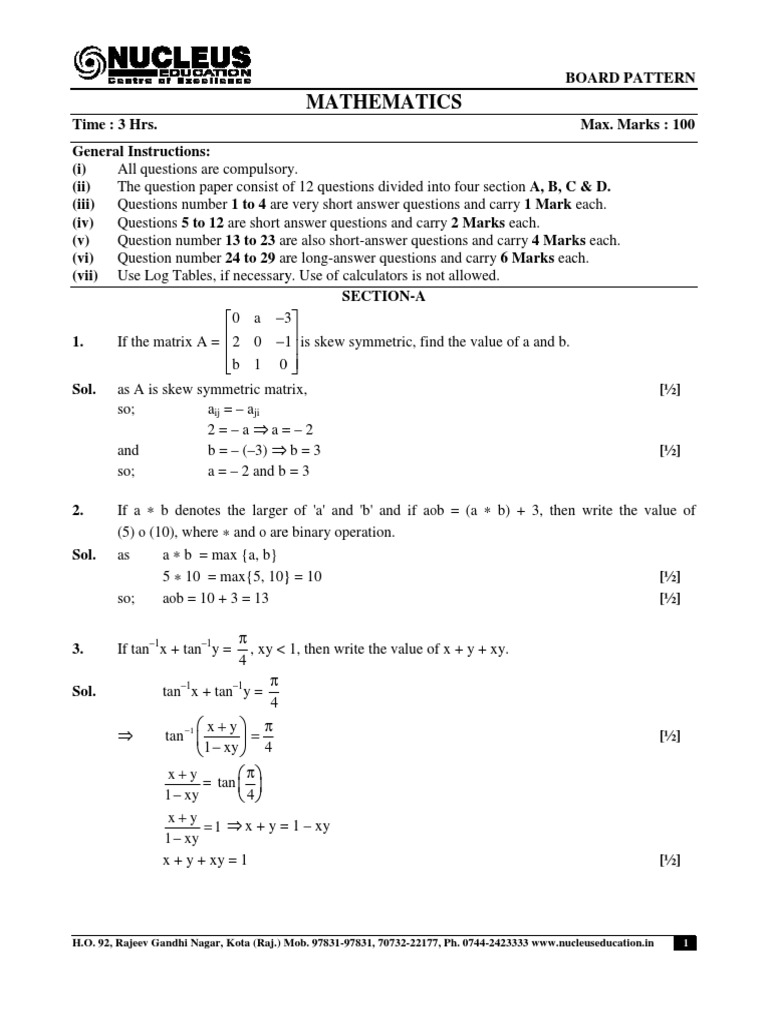 Math Exam Paper Analysis | PDF | Ordinary Differential Equation ...