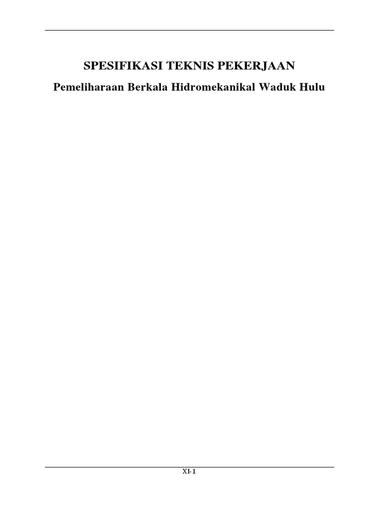 Spektek Final Hidromekanikal | PDF