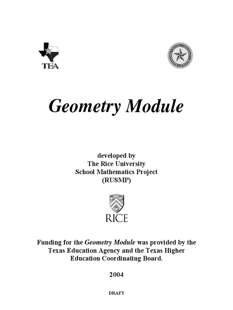 Geometry Module Complete | PDF | Line (Geometry) | Circle