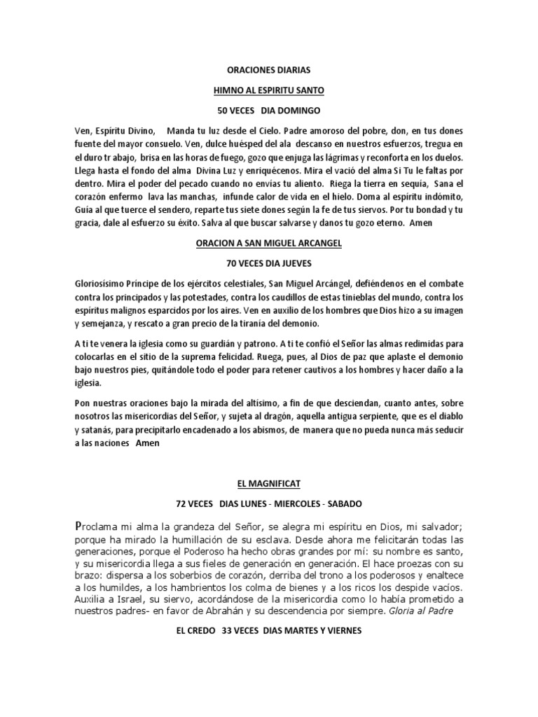 Oracion | PDF | Oración | Creencia religiosa y doctrina