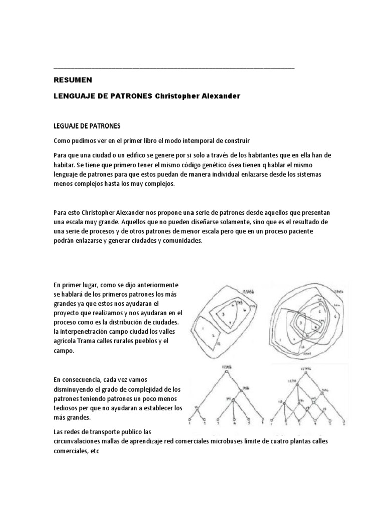 Lenguaje de Patrones Christopher Alexander | PDF