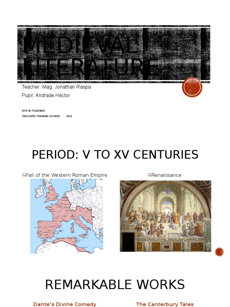 Overview of Medieval Literature | PDF | Poetry | Middle Ages
