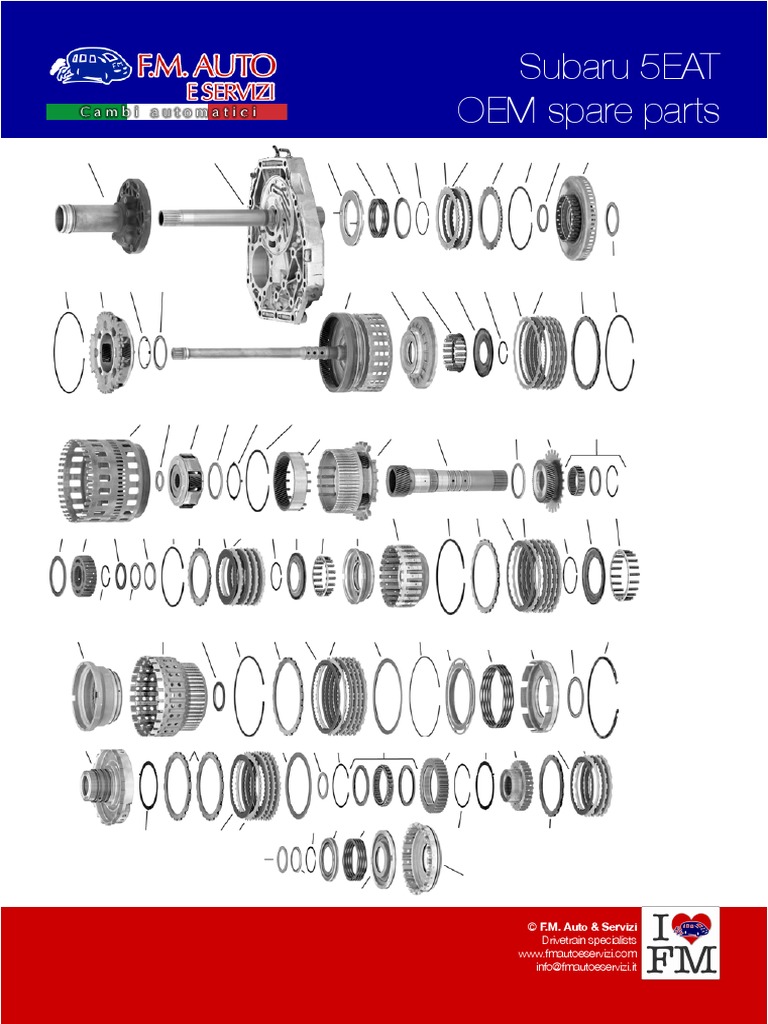 Subaru 5EAT Catalog PDF | PDF | Automatic Transmission | Automotive ...