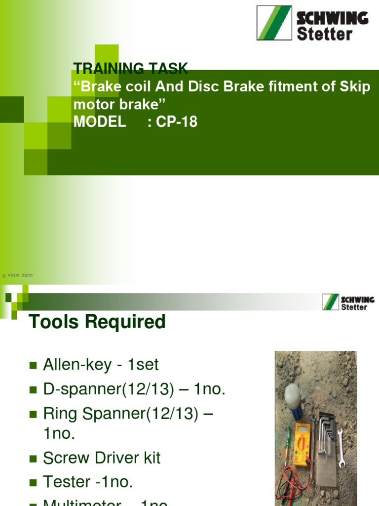 145 Brake Fitment CP18 | PDF | Components | Machines