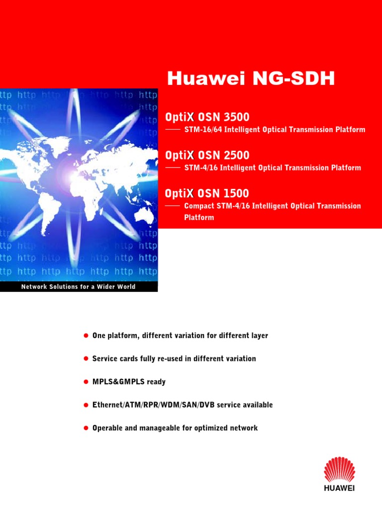 Huawei Ng Sdh | Virtual Private Network | Physical Layer Protocols