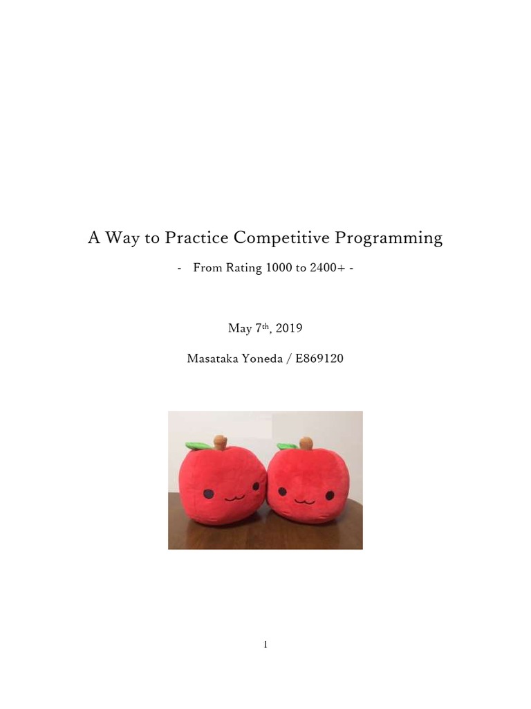 (Tutorial) A Way To Practice Competitive Programming | PDF | Algorithms | Software Development