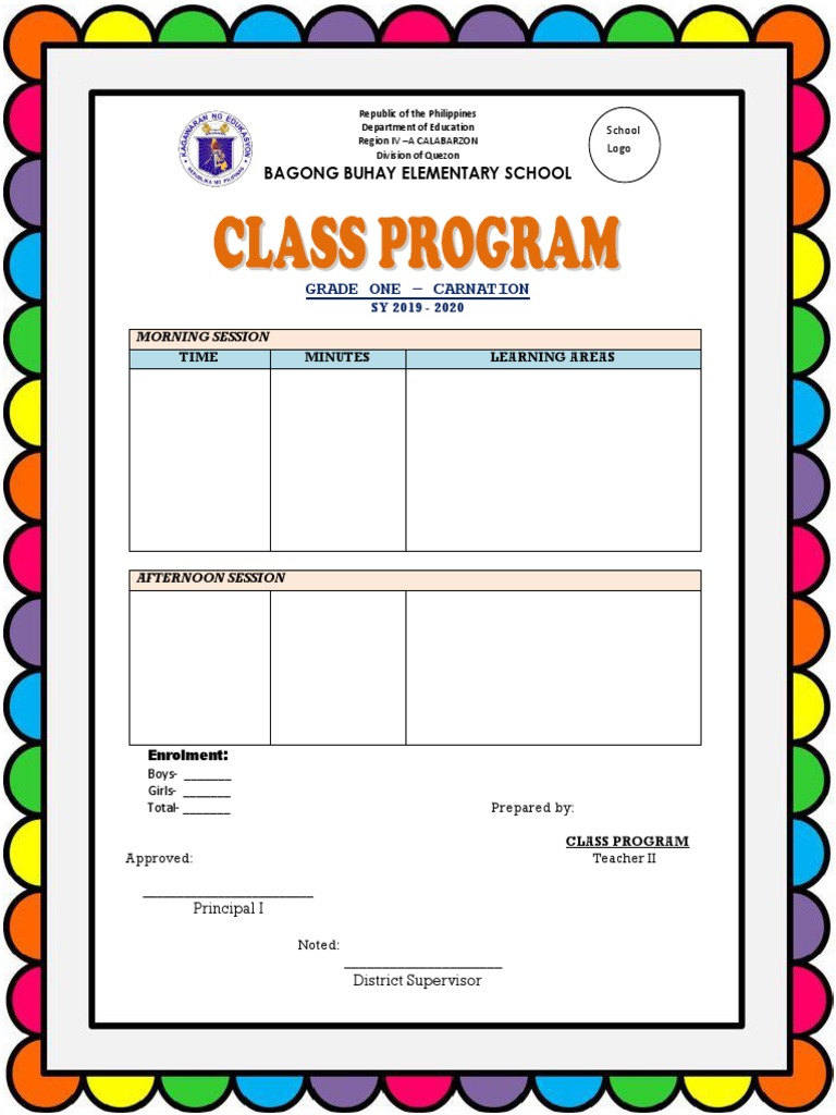 Bagong Buhay Elementary School: Grade One - Carnation | PDF