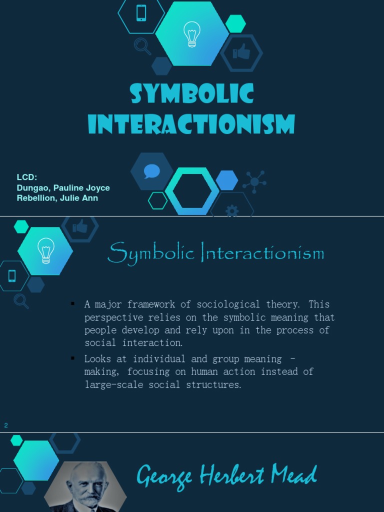 Symbolic Interactionism: LCD: Dungao, Pauline Joyce Rebellion, Julie Ann | PDF | Behavioural ...