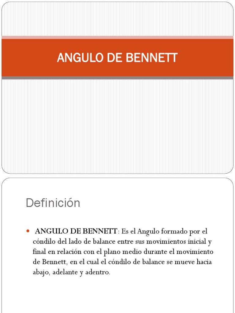 Angulo de Bennett | PDF