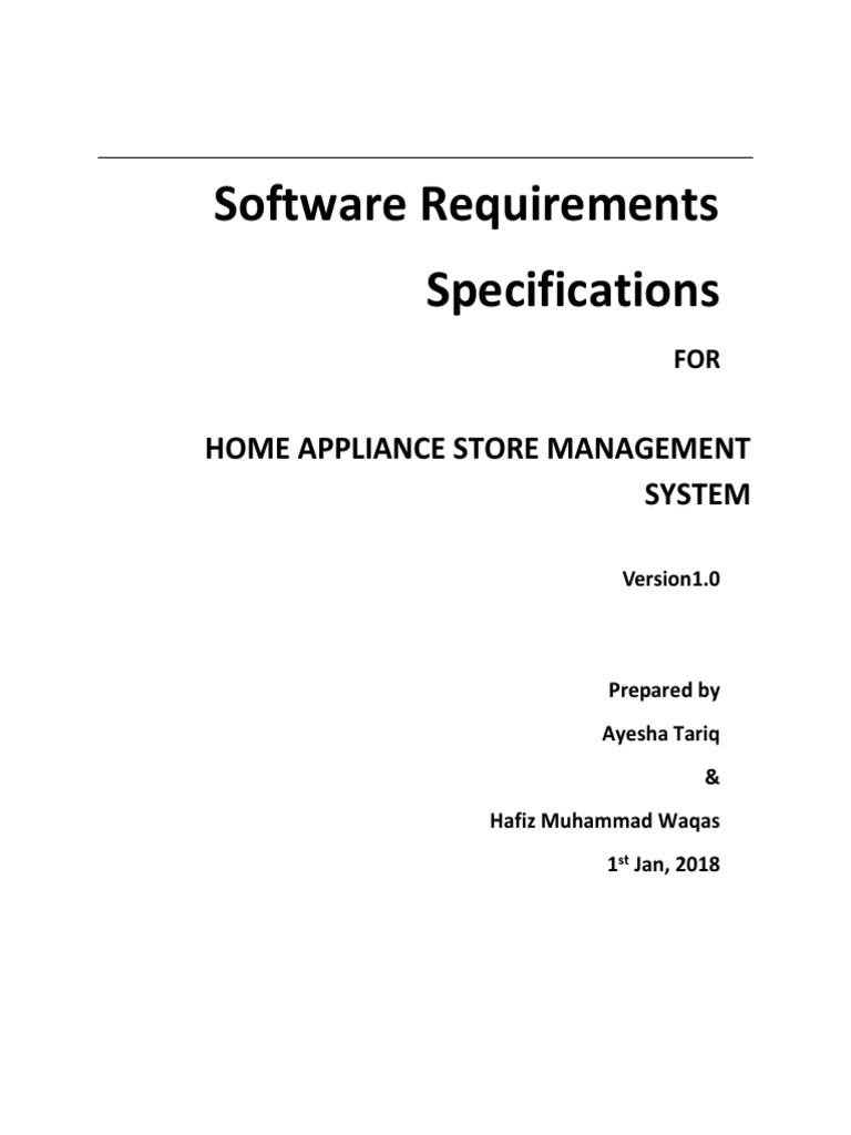 SRS Store MGMT System | PDF | Graphical User Interfaces | Unified ...