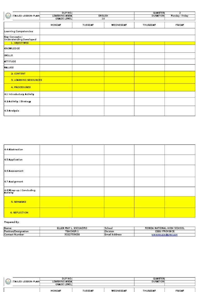 2nd Quarter | PDF | Lesson Plan | Rubric (Academic)